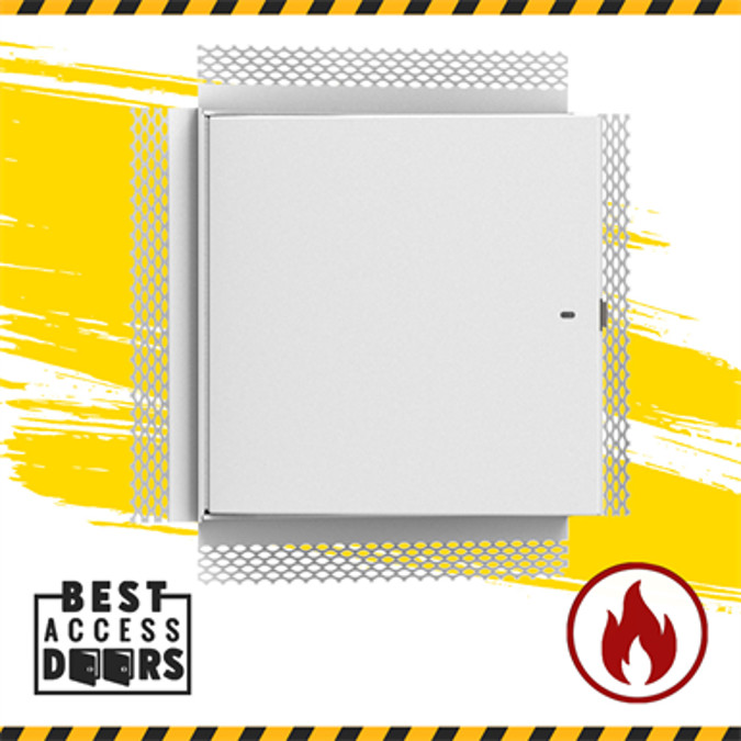 8" x 8" - Fire Rated Un-Insulated Door with Plaster Flange