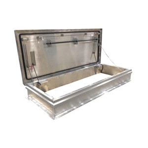 30" x 96" Galv. Steel Service Stair Access Roof Hatch - 70PSF