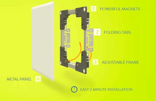 14" to 15.5" EZMAG™ Adjustable Magnetic Closing Access Panel