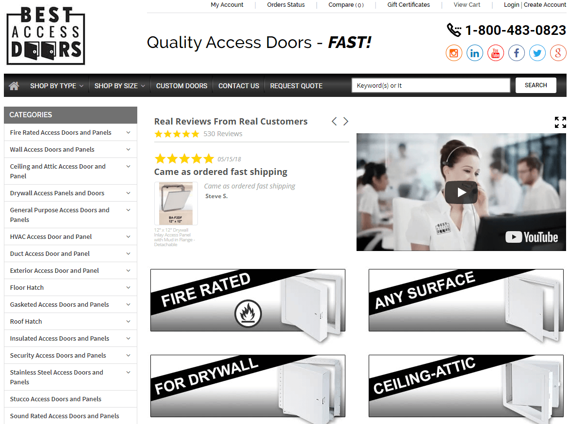 Best Access Doors - Offering Access Panel Selections - Best Access Doors