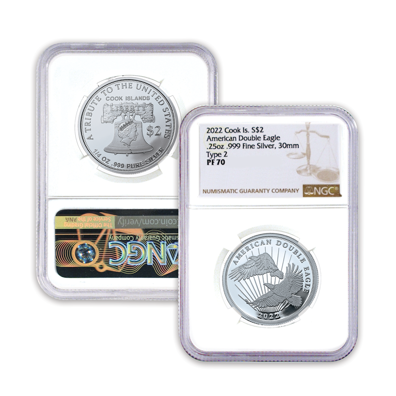 2022 CI Silver Double Eagle Perfect Proof 70 $2 Coin - National ...