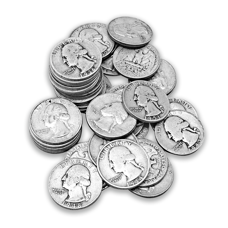 40 Coin Roll of Washington Silver Quarters - National Collector's Mint
