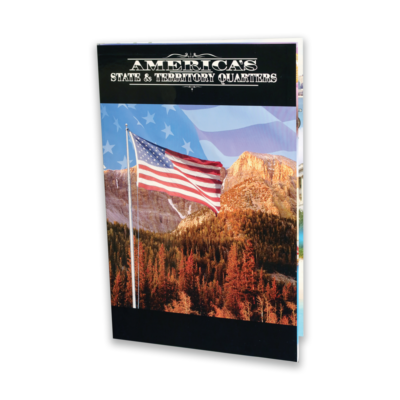 Complete Statehood Quarter Collection with Free display map - National ...