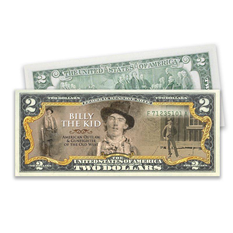 Billy the Kid Full Color $2 Bill