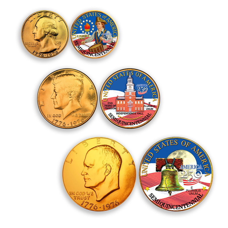 Three-Coin Bicentennial Set