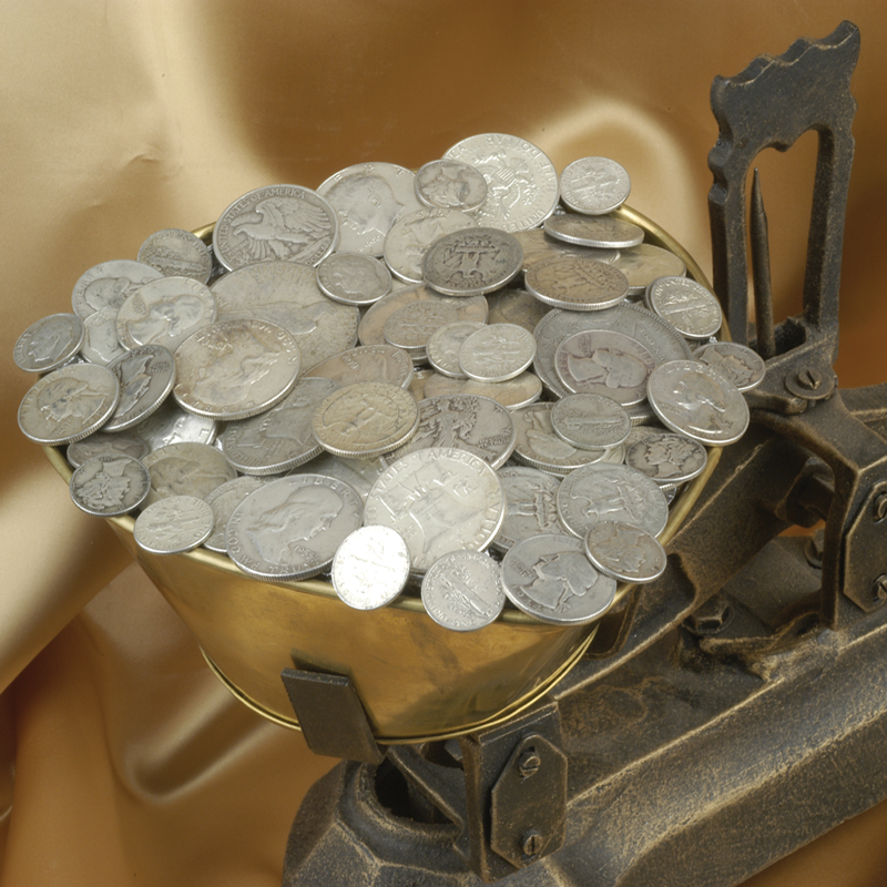 Solid Silver Coins By The Pound - Quarter Pound Bag - National ...