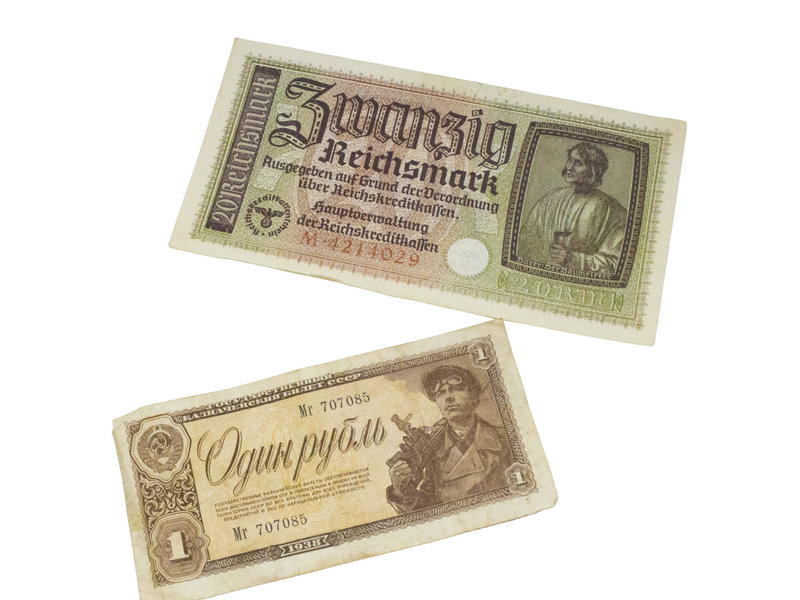 Battle of Stalingrad: Two Wartime Banknotes - (Billfold) - National ...
