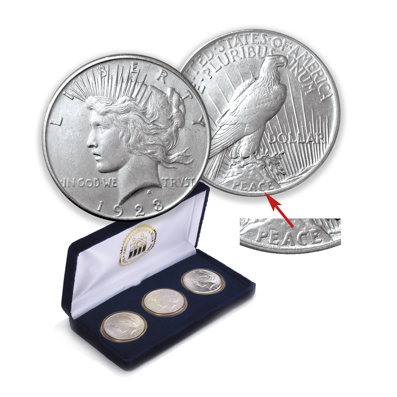 The Peace Dollar Mint Mark Set - National Collector's Mint