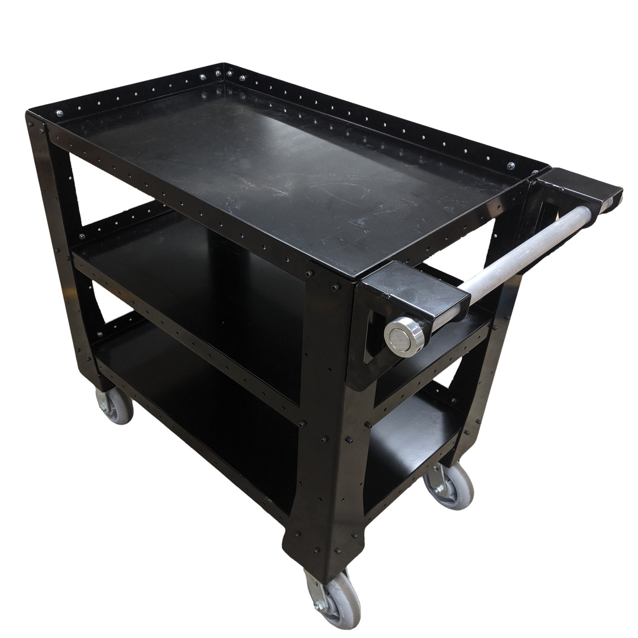 Professional Grade Industrial Push Cart - Longhorn Fab Shop