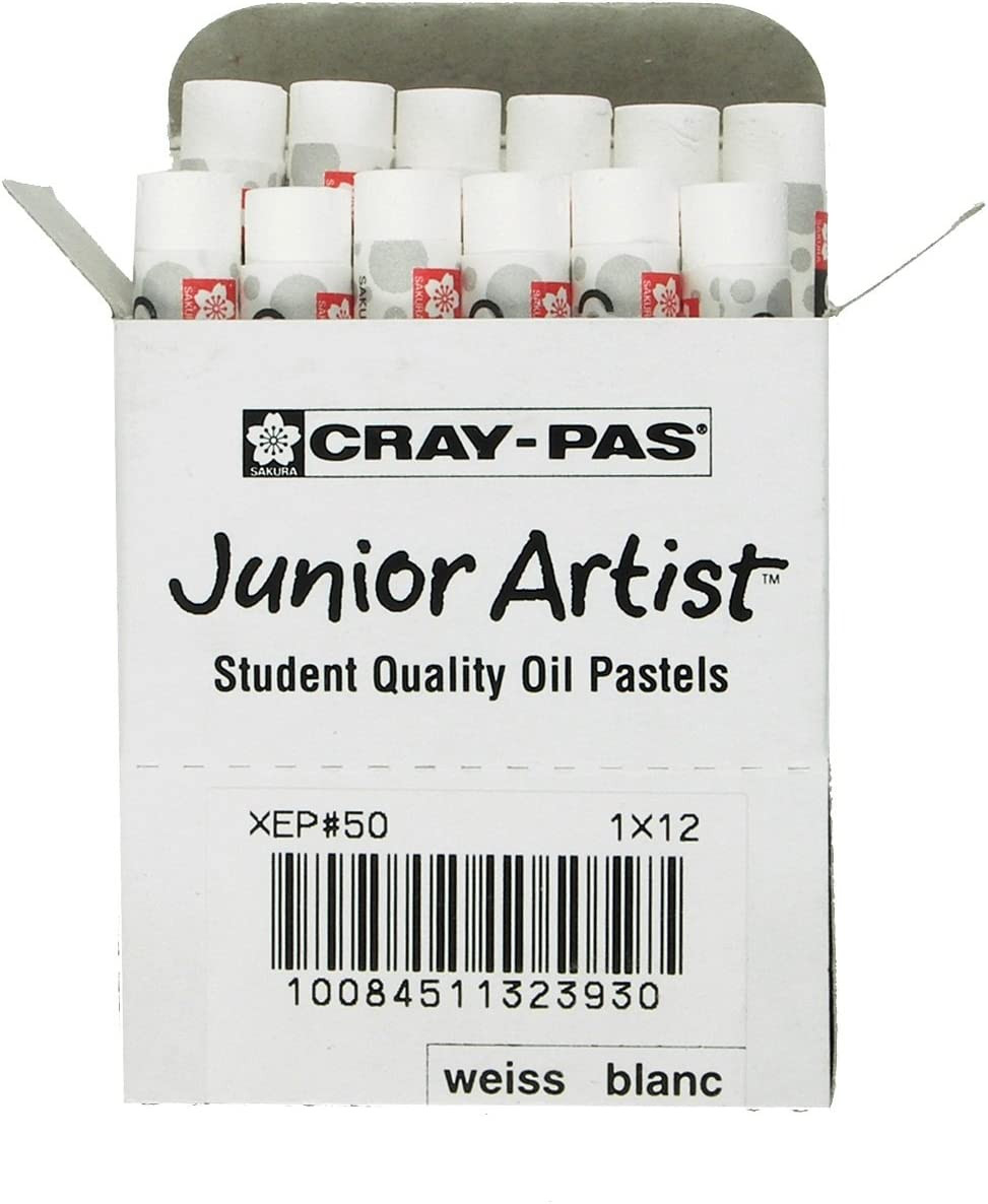 PASTEL WHITE XEP-50 CRAYPAS 12 PCS