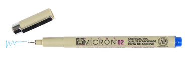 XSDK02-36 Sakura MICRON 02 PEN 0.30MM - BLUE