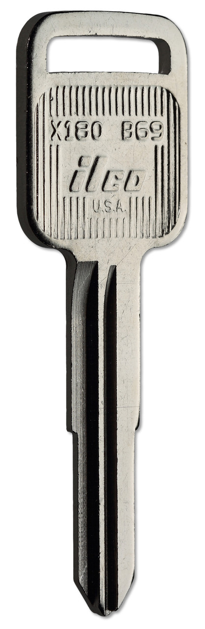 Chevy & Geo B69 X180 Key Blanks. Wholesale Keys.