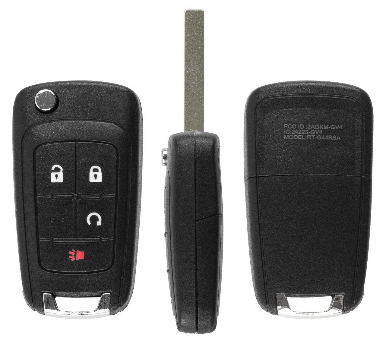 Buick, Chevy & GMC 4 Button Key | ILCO FLIP-GM-4B2HS