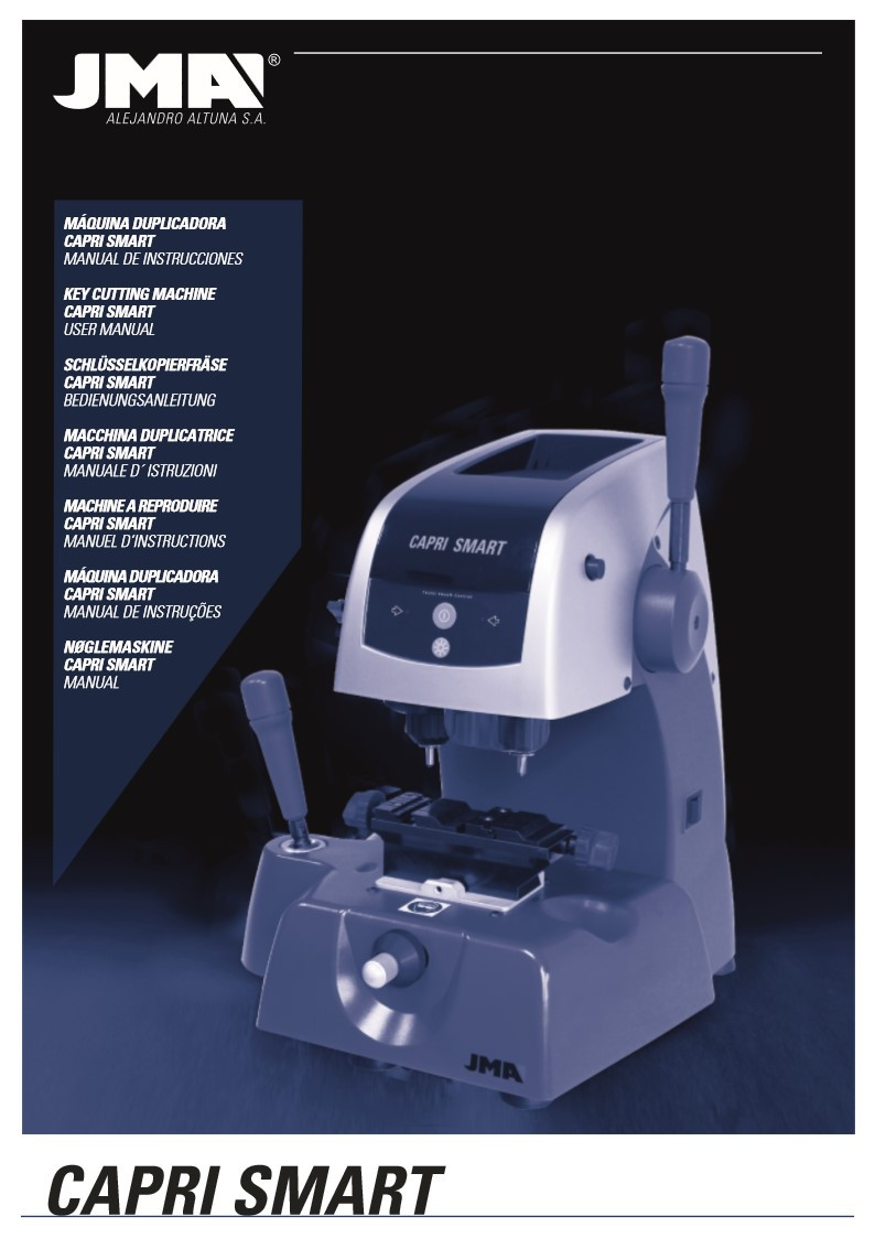 JMA Capri Smart Key Machine Operating Manual