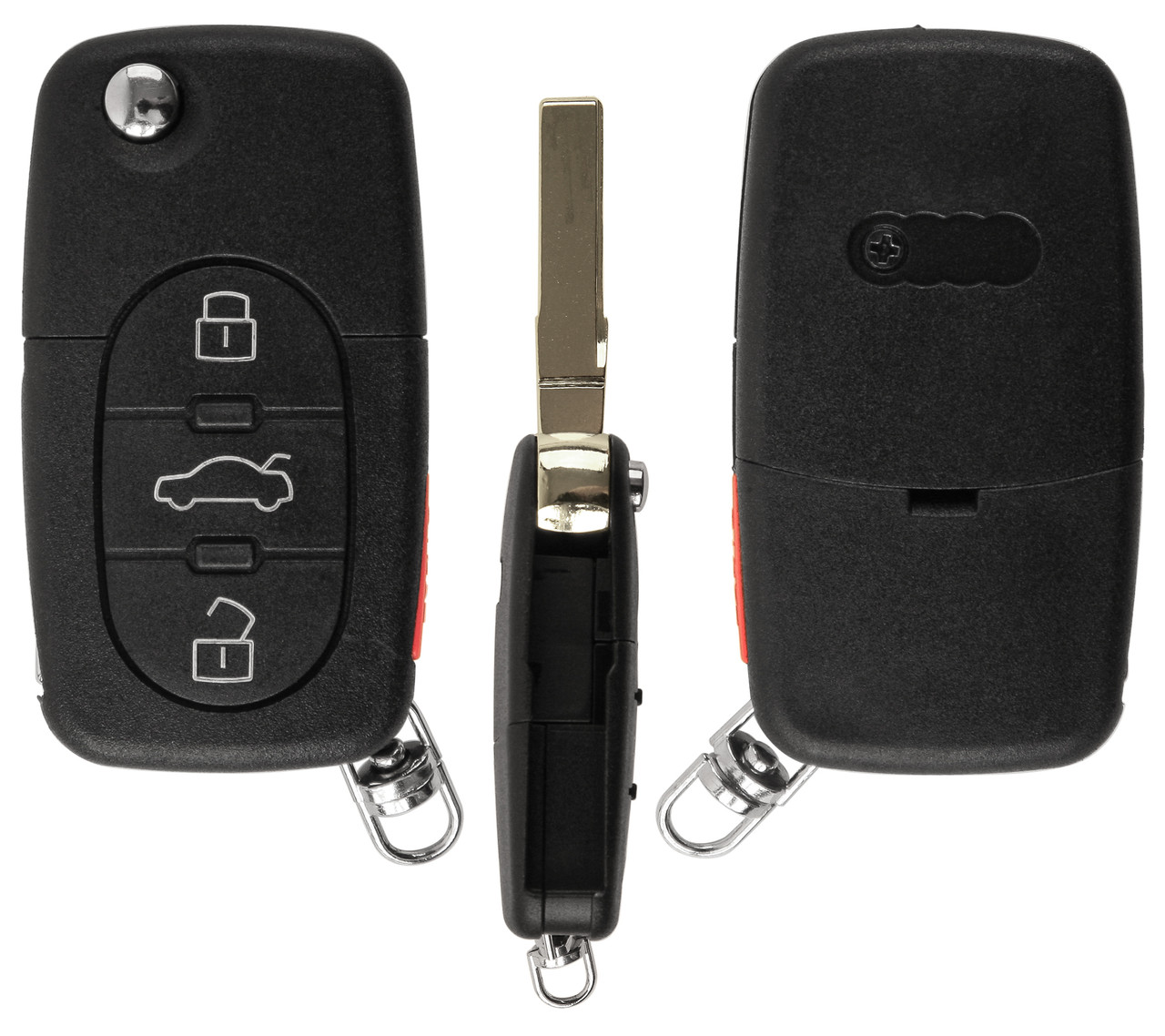 Audi 4 Button Car Key | ILCO FLIP-AUDI-4B1