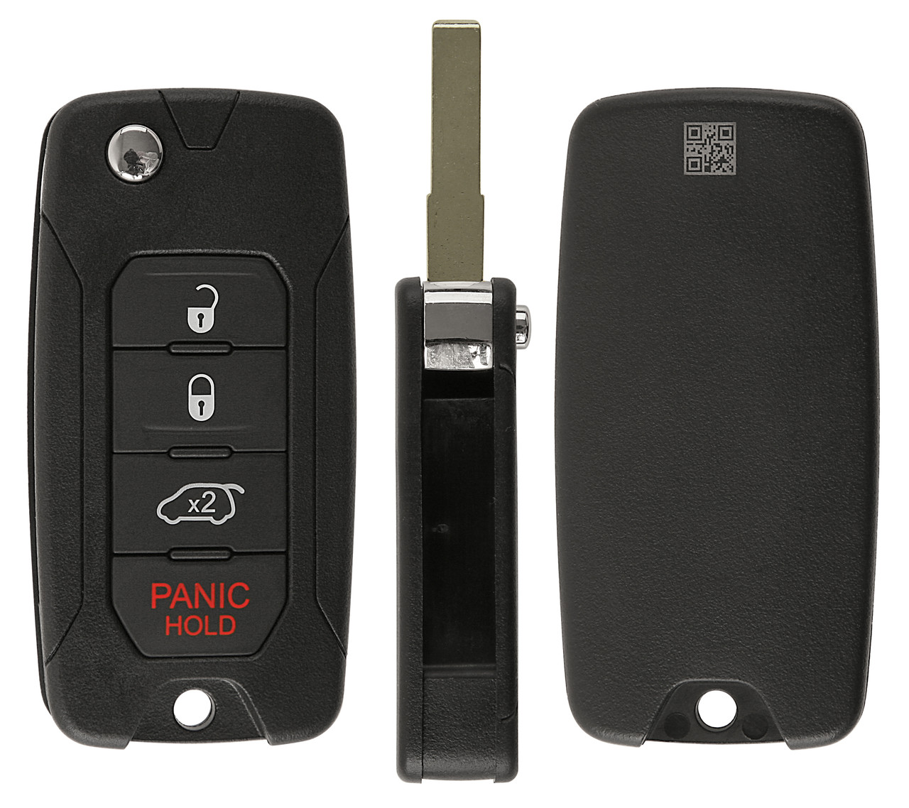 Jeep & Fiat 4 Button Car Key | ILCO FLIP-JEEP-4B2