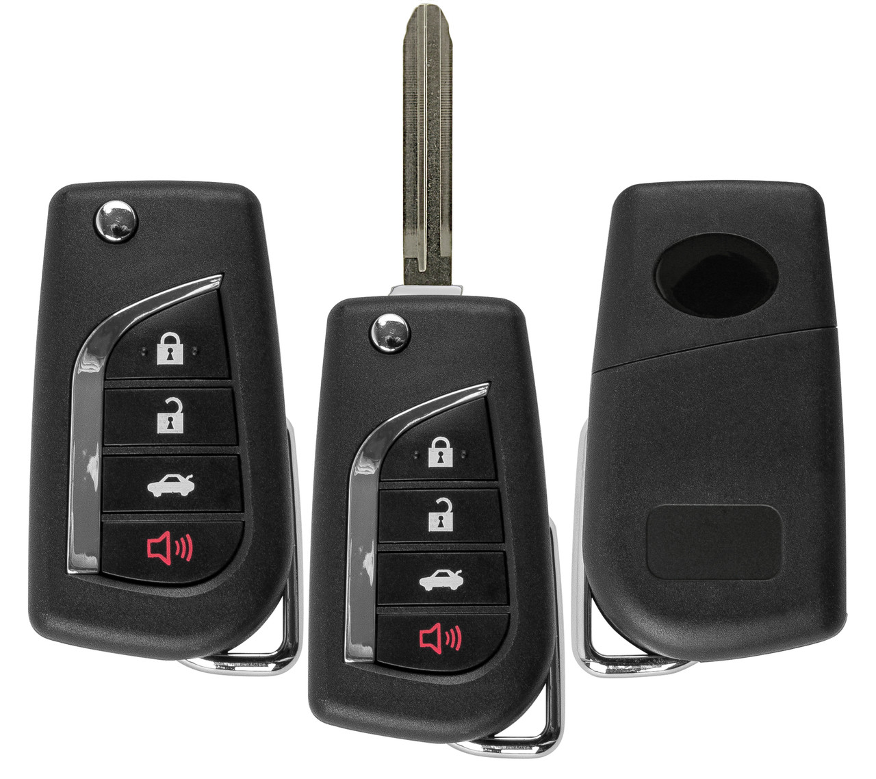 Replacement Toyota Car Keys and Key Blanks | ILCO FLIP-TOY-4B2