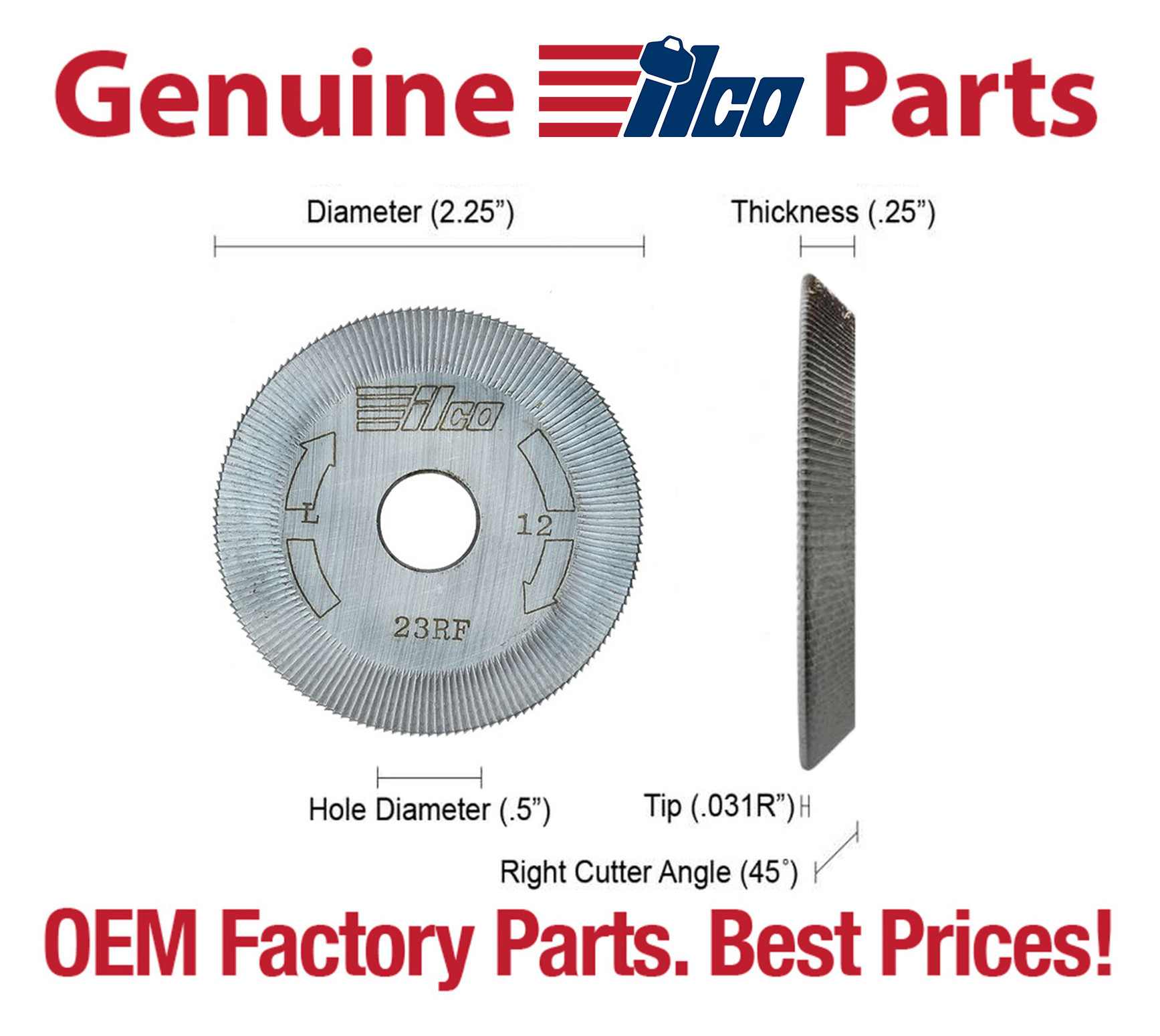 ILCO 23RF Key Machine Cutting Wheel | eKeyBlanks.com