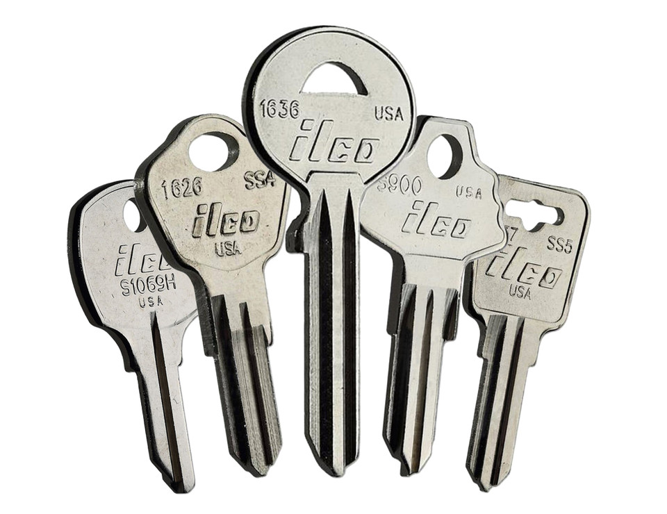 Replacement Safe and Safe Deposit Box Key Blanks and Keys.