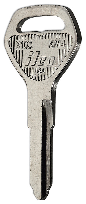 Kawasaki Keys and Key Blanks | Ilco KA14 X103