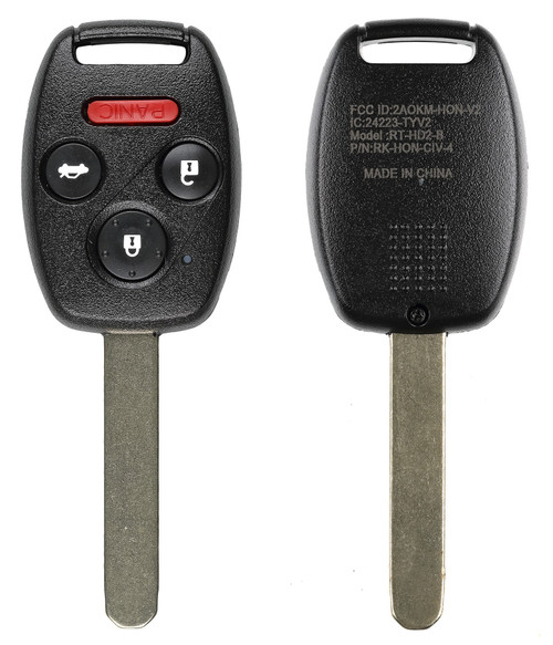 Replacement Honda 4 Button Car Key | ILCO RHK-HON-4B4