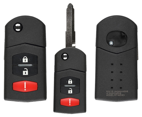 Replacement Mazda 3 Button Car Key | ILCO FLIP-MAZ-3B1