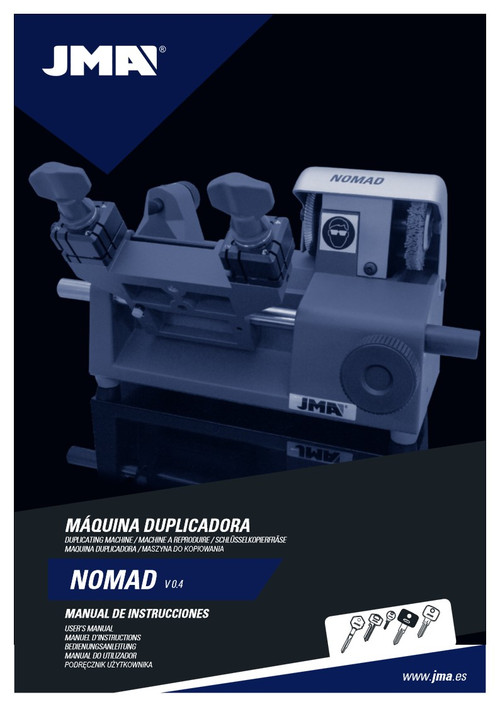 JMA Nomad Key Machine Operating Manual