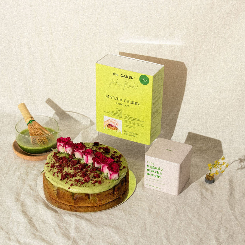 The Caker Matcha Cherry Cake Kit - Willow & Wolfe