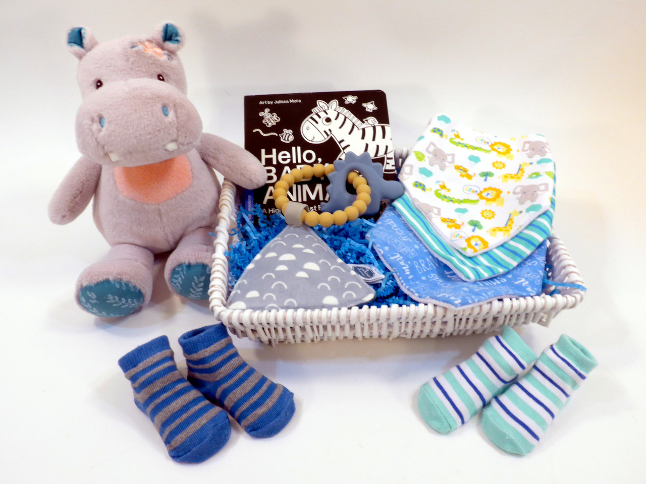 Happy Hippo Baby Gift Basket | Thoughtful Presence