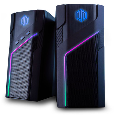 Periphio Auxia Desktop Bluetooth Speakers | Touch Controlled RGB