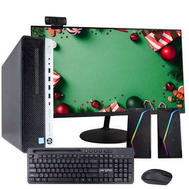 Refurbished HP 800G4 Windows 11 Family Computer Bundle: Intel Core i5 ...