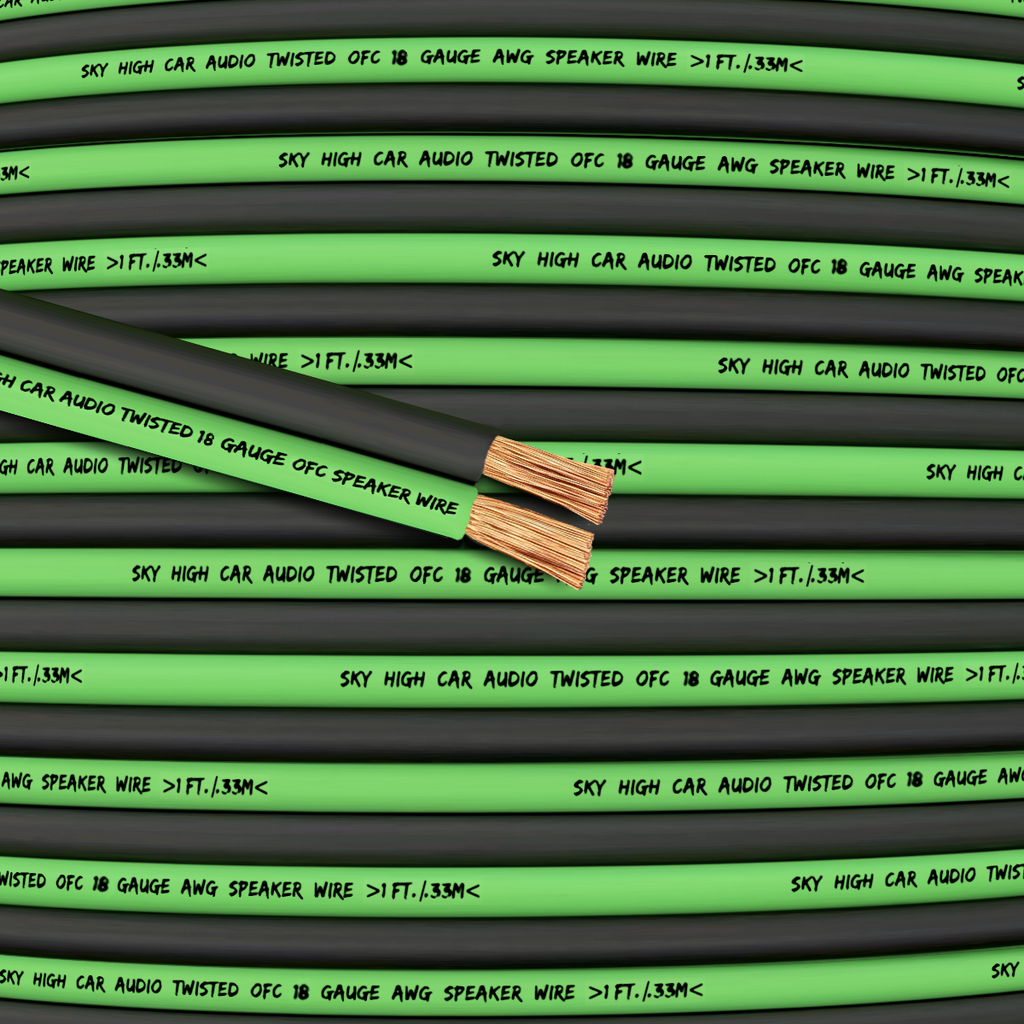 Sky High Car Audio OFC 18 Gauge Speaker Wire 25ft-700ft