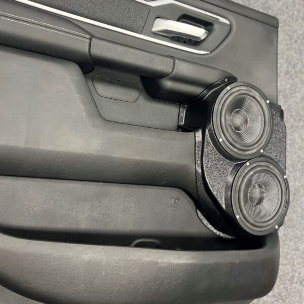 Custom Speaker Pods Dual 6-1/2″ for Rear Door 19-23 Dodge Ram Crew Cab ...