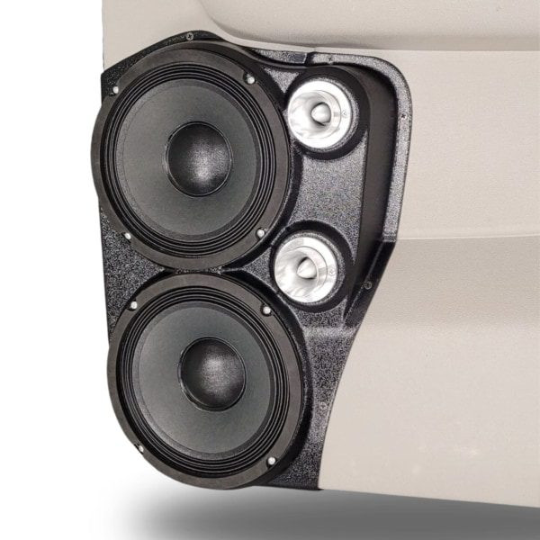 Custom Speaker Pods Dual 8″+ Dual Tweeter for Rear Door 07-14 GM Full ...
