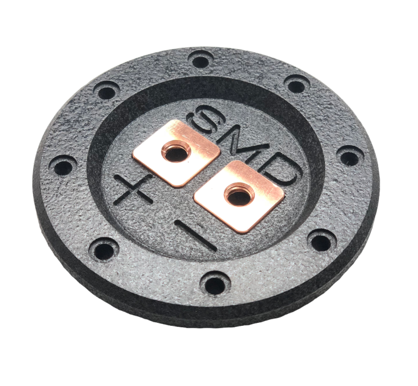 SMD 1 Channel Heavy Duty Speaker Terminal (Copper) (3/4" PVC Black) (Round)