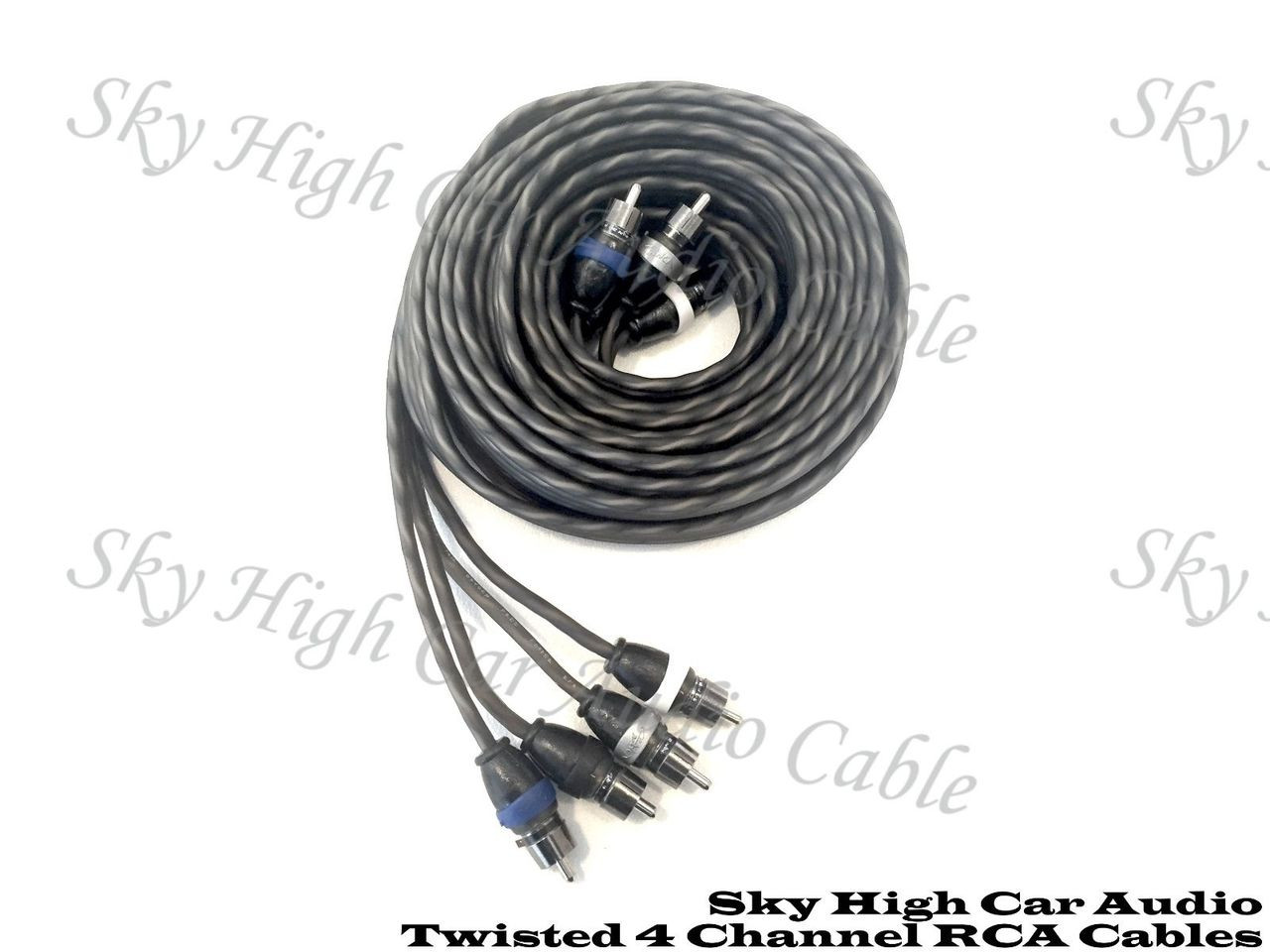 Sky High Car Audio Premium 4-Channel RCA 12ft-20ft Sky High Car Audio