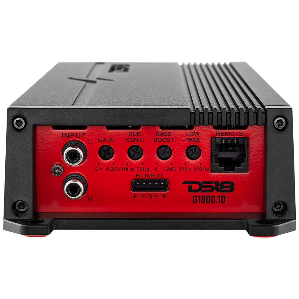 DS18 - G1800.1D Class D 1-Channel Car Audio Amplifier 1800 Watts - Sky ...