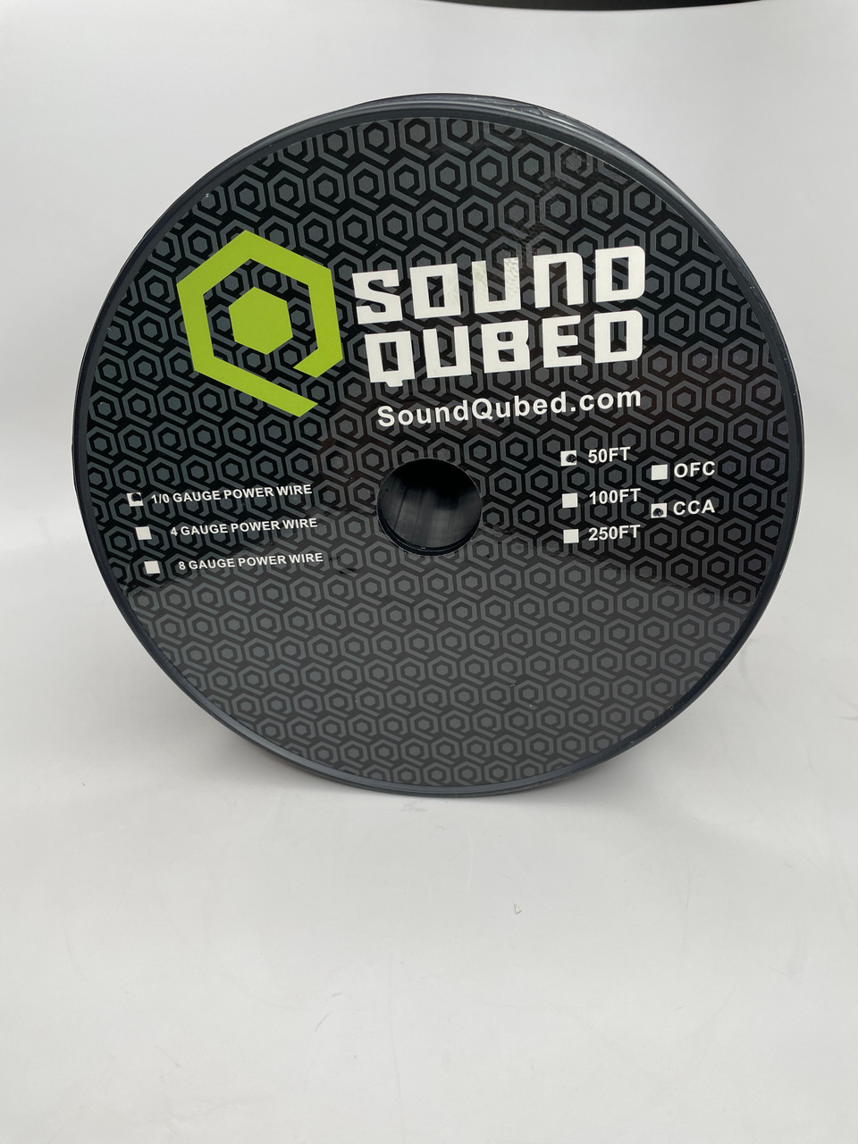 SoundQubed 1/0 Gauge Wire: 50ft Power and Ground Wire Spool