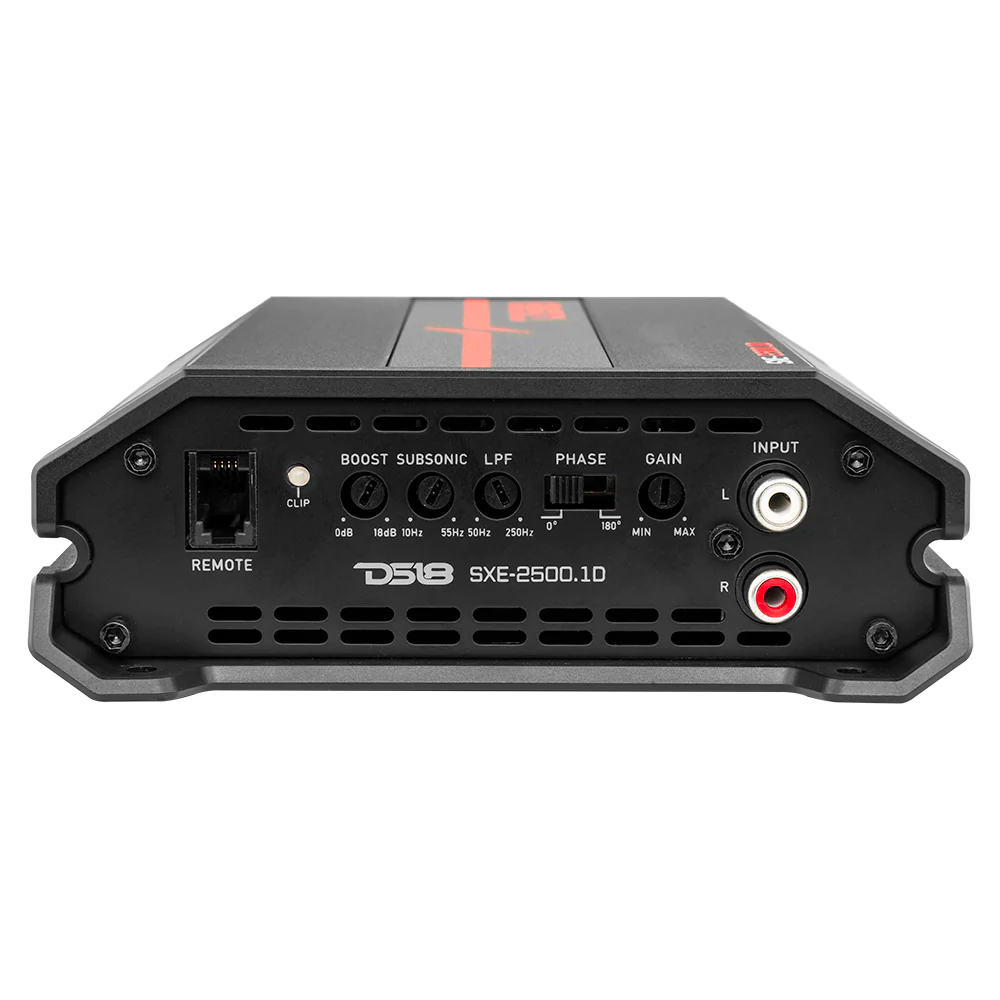 DS18 SXE-2500.1D Class D 1-Channel Monoblock Car Amplifier 800 x 1 RMS ...