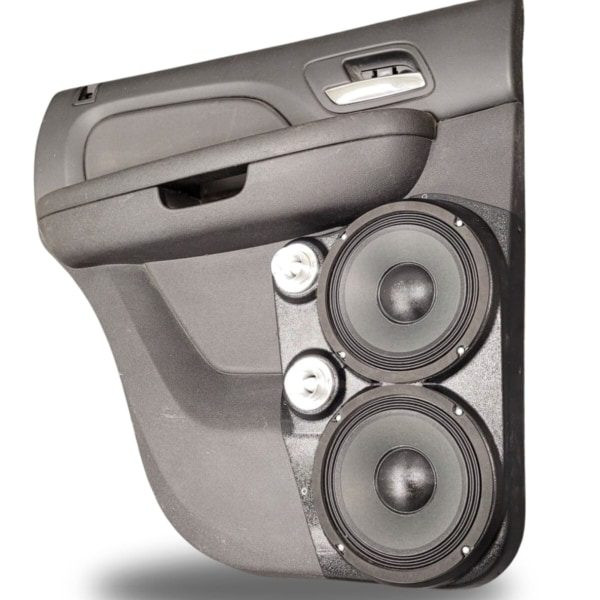 Custom Speaker Pods Dual 8″+ Dual Tweeter for Rear Door 07-14 GM Full ...