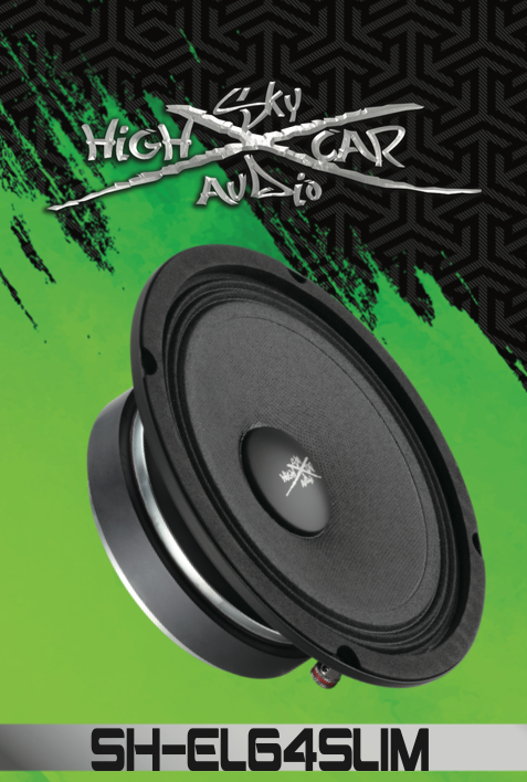 SHCA Pro Audio EL64 Slim 6.5" Slim Midrange Loudspeaker 4 ohm (Single ...