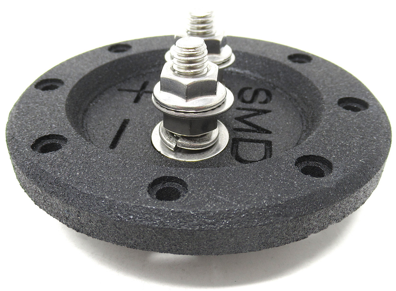 SMD 1 Channel Heavy Duty Speaker Terminal (Stainless) (3/4" PVC Black ...