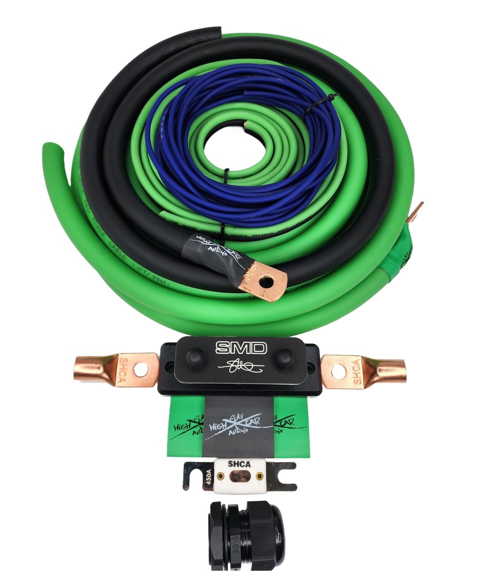 Sky High Car Audio CCA 2/0 Amp Kit | Cables & Accessories