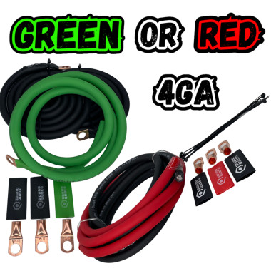 SoundQubed 4 Gauge Big 3 Upgrade Kit - Big 3 - CCA Wire