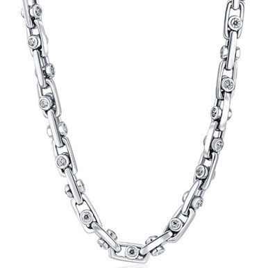 Men's Heavy Designer Diamond Mariner 14k Gold (155gram) or Platinum ...
