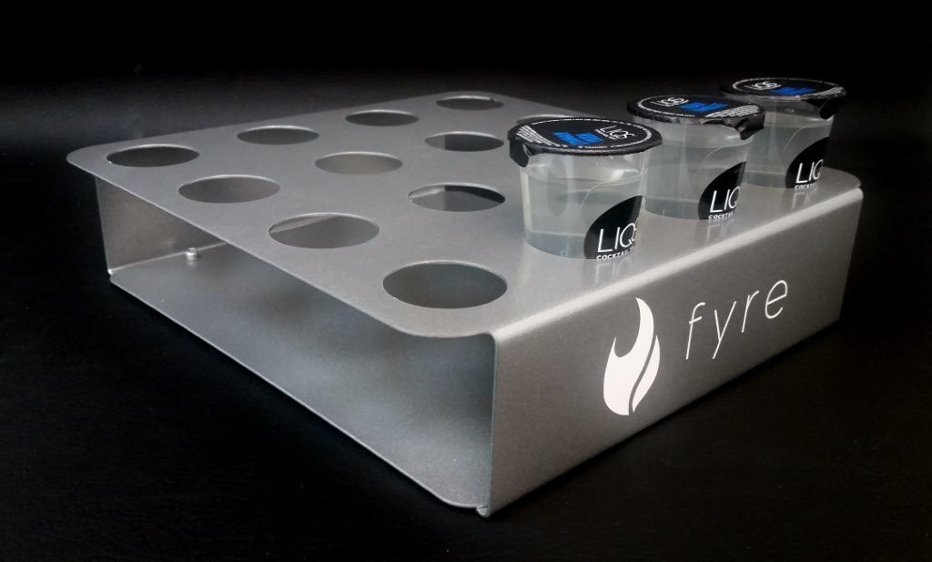 SHOT CUP TRAYS CUSTOM - 16 SHOT CUP CARRIER HOLDER with LOGO