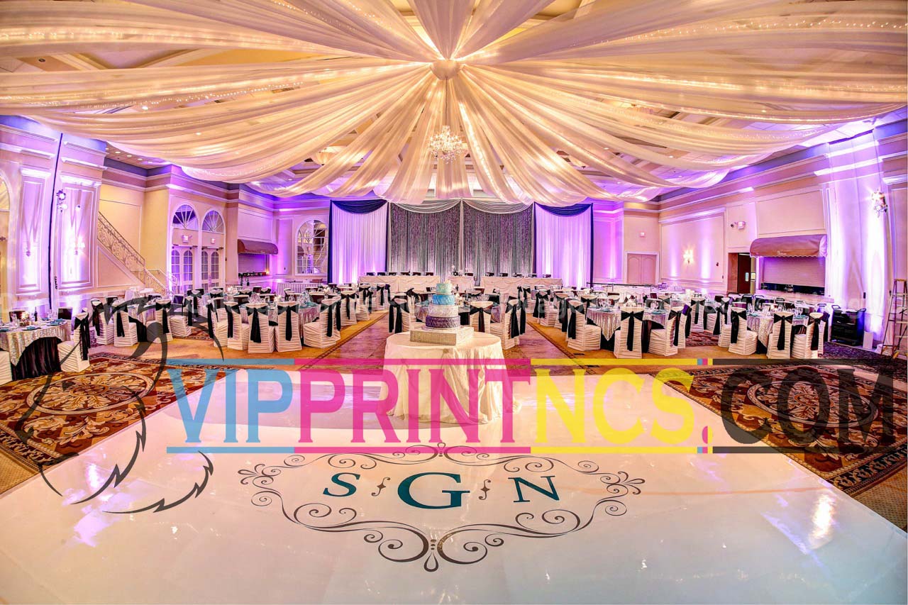 wedding dance floor decor