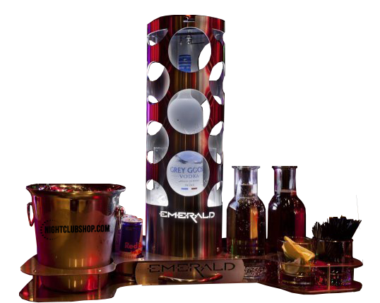 BOTTLE SERVICE TRAY IMPERIAL w/Cage NC - VIP PRINTING AND NCS