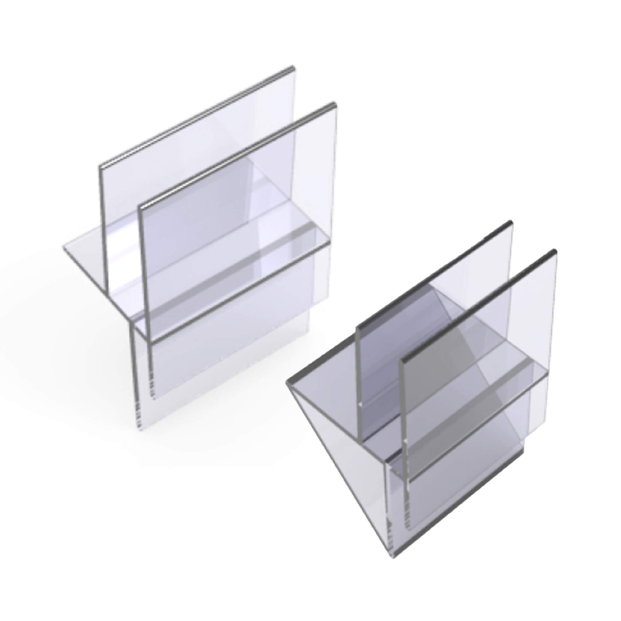 Plastic Corrugated Display Bracket Clips - Pack of 100