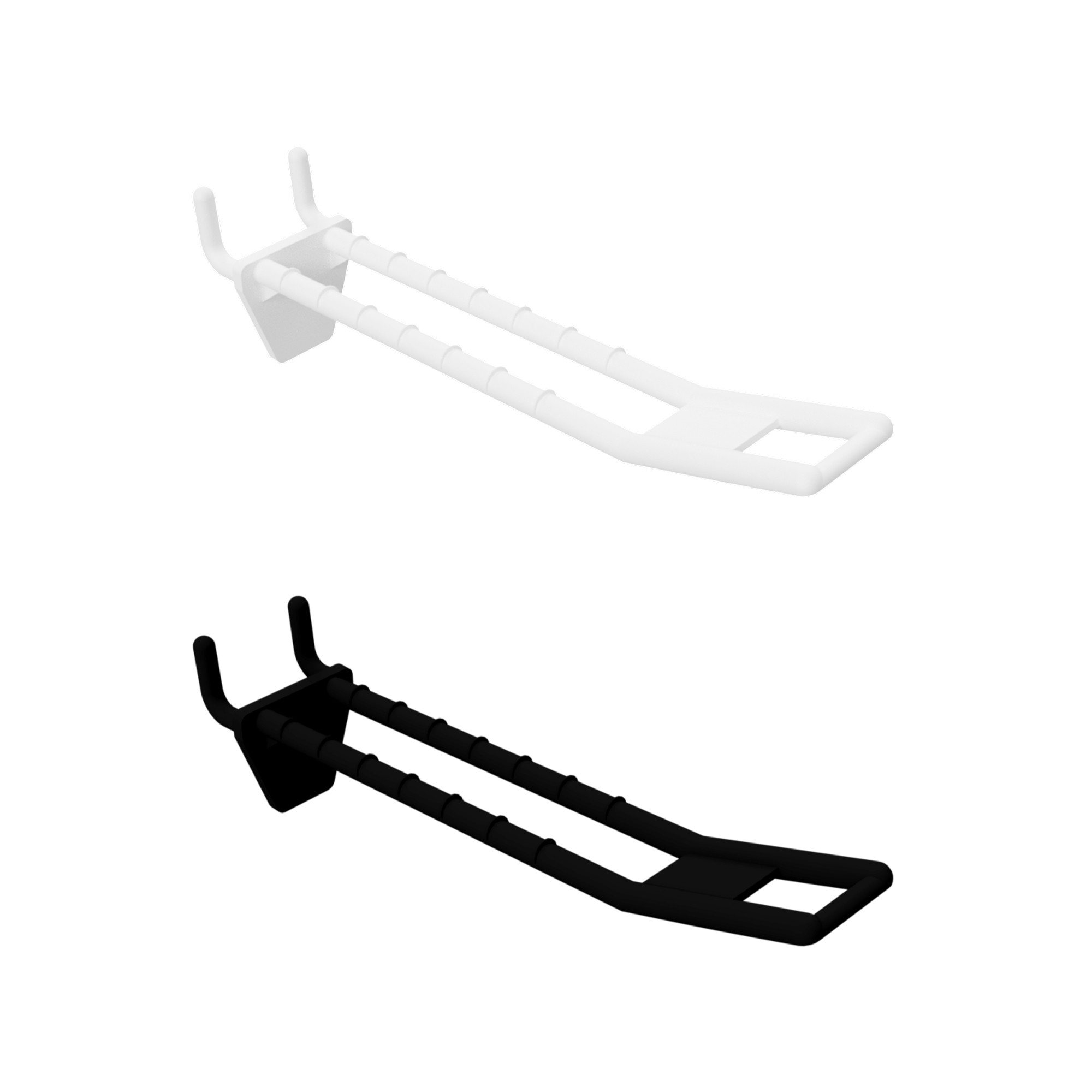 Pegboard Double Prong Retail Display Hooks - Pack of 100